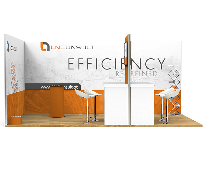 Messestand - Mobil - LED Hinterleuchtet ǀ hessen-display.com